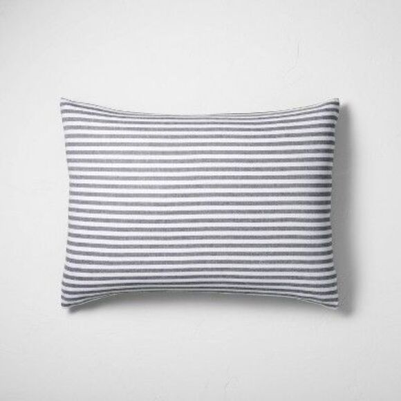 Casaluna | Bedding | Casaluna Standard Heavyweight Linen Blend Stripe ...